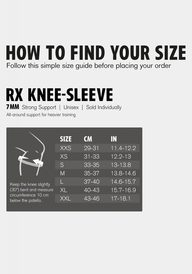 Rehband - RX Knee Sleeve 7 mm - One More Rep